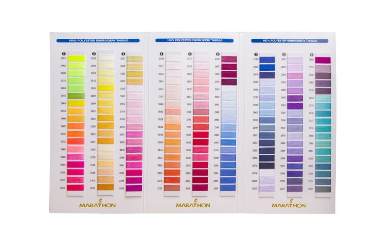 Marathon Polyester Thread Colour Chart Book - Marathon Australia Pty Ltd
